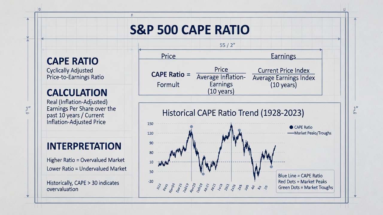 S&P 500 CAPE Ratio (Shiller PE) | Finanzapedia